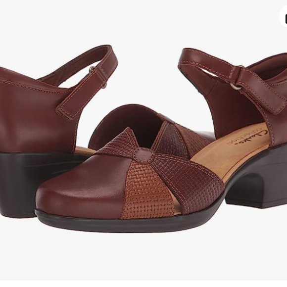 Clarks | Shoes | Clarks Emily Rae Womens Brown Leather Mary Janes Size ...